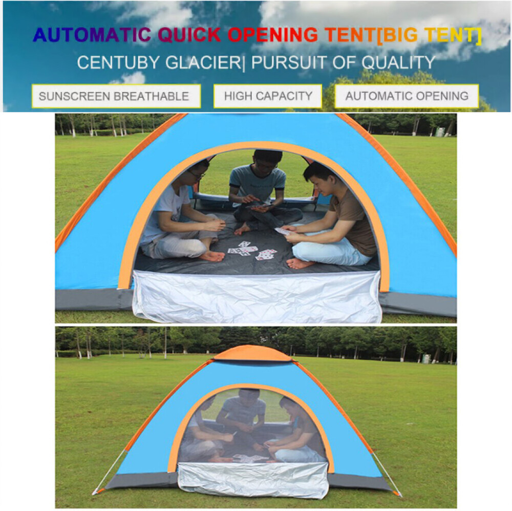 2-3 Man Automatic Instant Double Layer Pop Up Camping Tent Waterproof ...