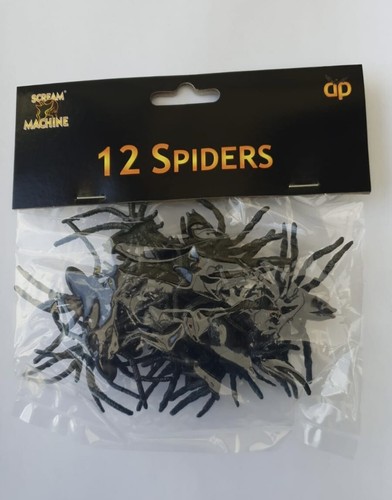 Realistic Plastic Spiders Small Spider Toys Black Mini Fake Creepy ...