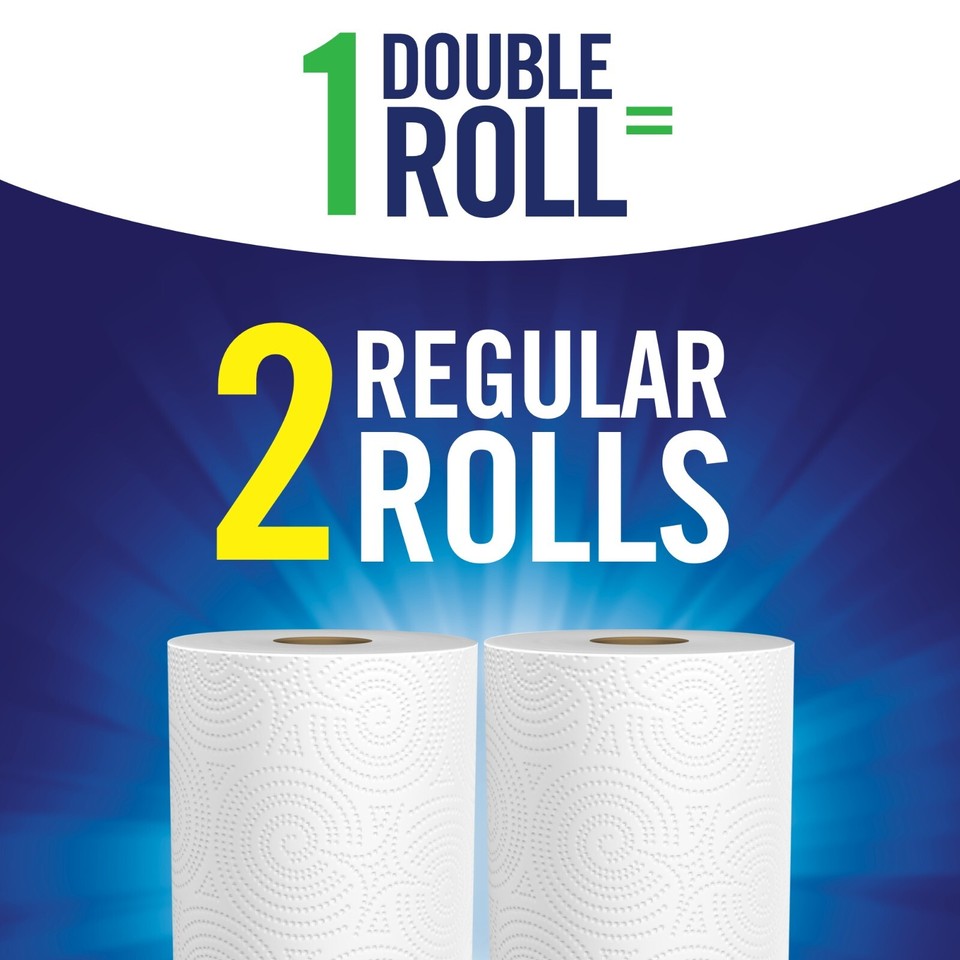 Kitchen Household Clean Up Paper Towels Bulk 12 Double Rolls = 24 ...