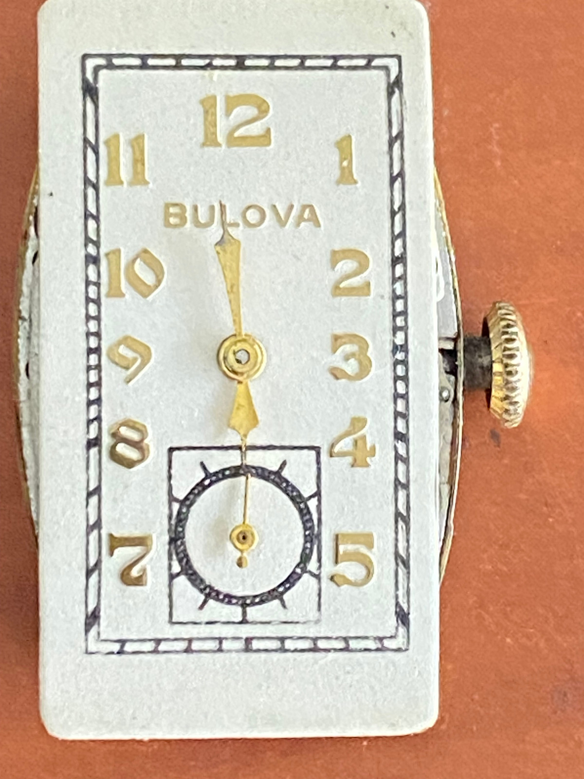 VINTAGE MEN'S BULOVA WRIST WATCH,CAL. 7AP,KEEPING TIME, ORIGINAL BAND ...