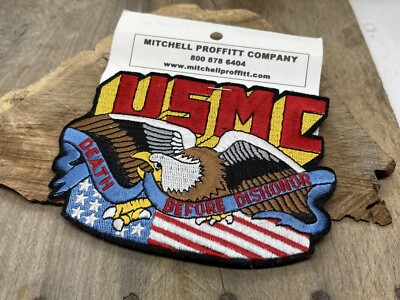 MARINE CORPS USMC DEATH BEFORE DISHONOR PATCH BRAND NEW | eBay