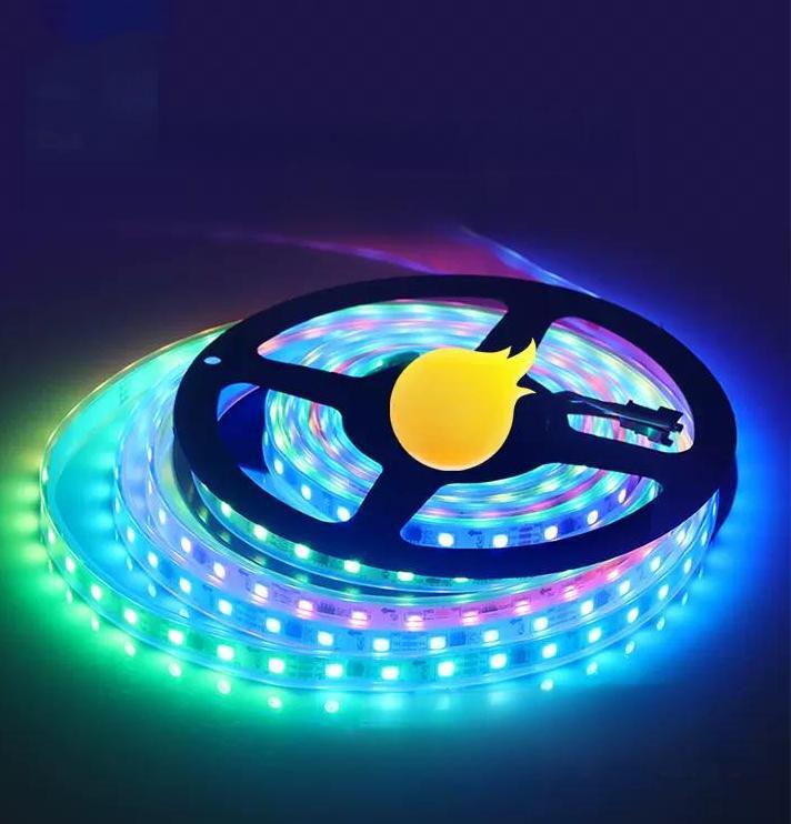 Waterproof 16Ft LED Strip Lights Remote Control 60Leds/M App Remote ...