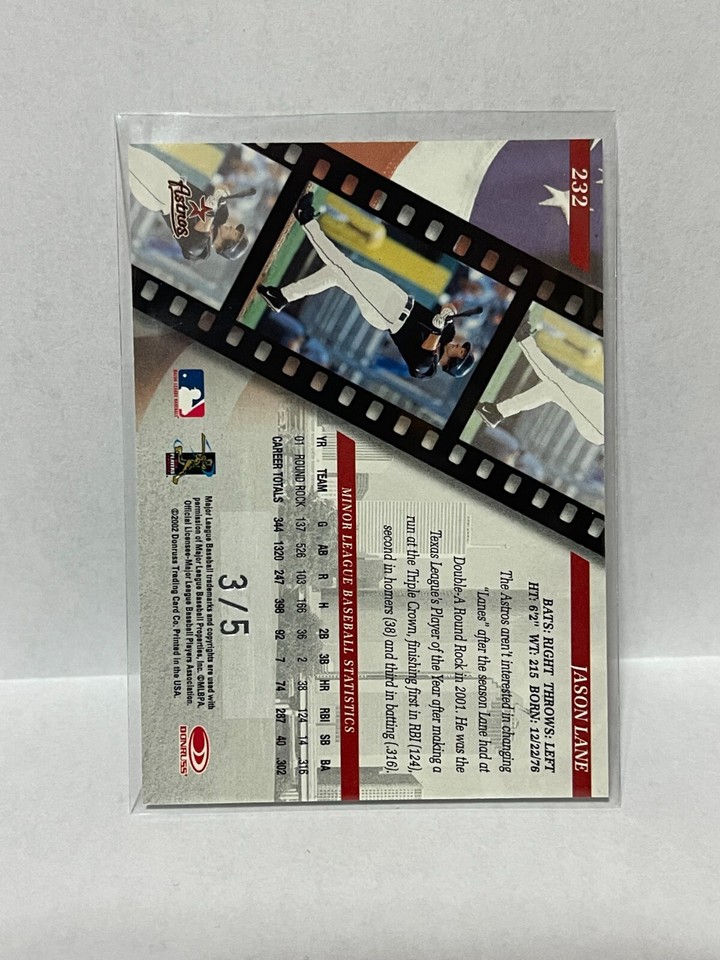 2002 Studio "National 2002" embossed - JASON LANE #'d/5 | eBay