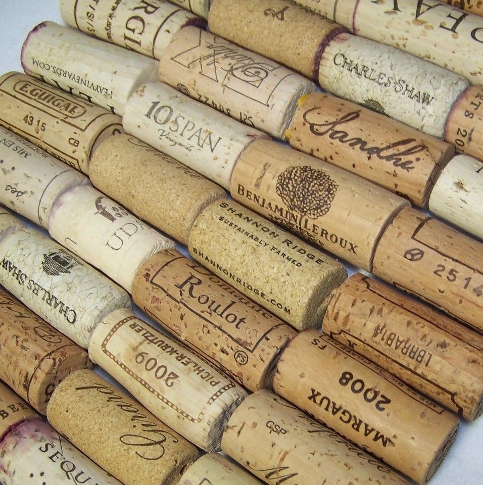 Natural Used Wine Corks Lot of 5 10 20 30 50 100 Crafts Wedding Recycle ...