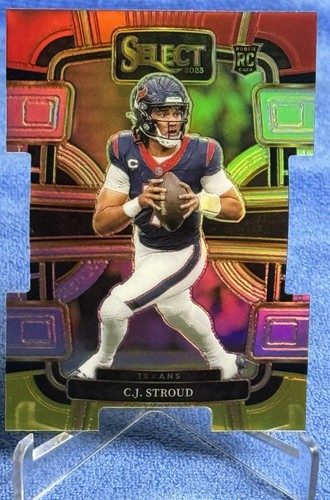2023 Panini Select CJ Stroud Red/Yellow Prizm Die-Cut #41 | eBay