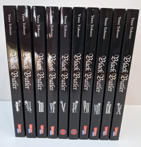 Black Butler Volume 1-10 / Carlsen Manga / Tedesco - Yana Toboso ...