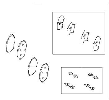 Genuine Toyota C-hr Front Brake Pads 2016 on 04465-f4010 for sale ...