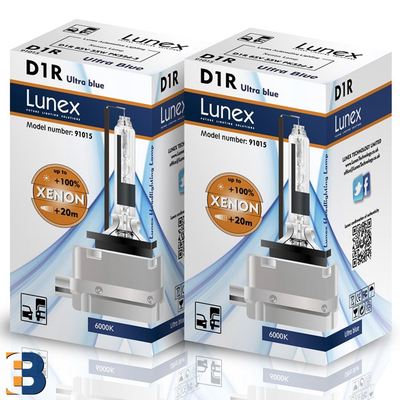 2 x D1R Genuine LUNEX XENON BULBS PK32d-3 85V Original 35W 6000K Ultra ...