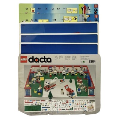 Vintage 1993 LEGO DACTA Set 9364 Hospital Lot of 6 Detailed Poster ...