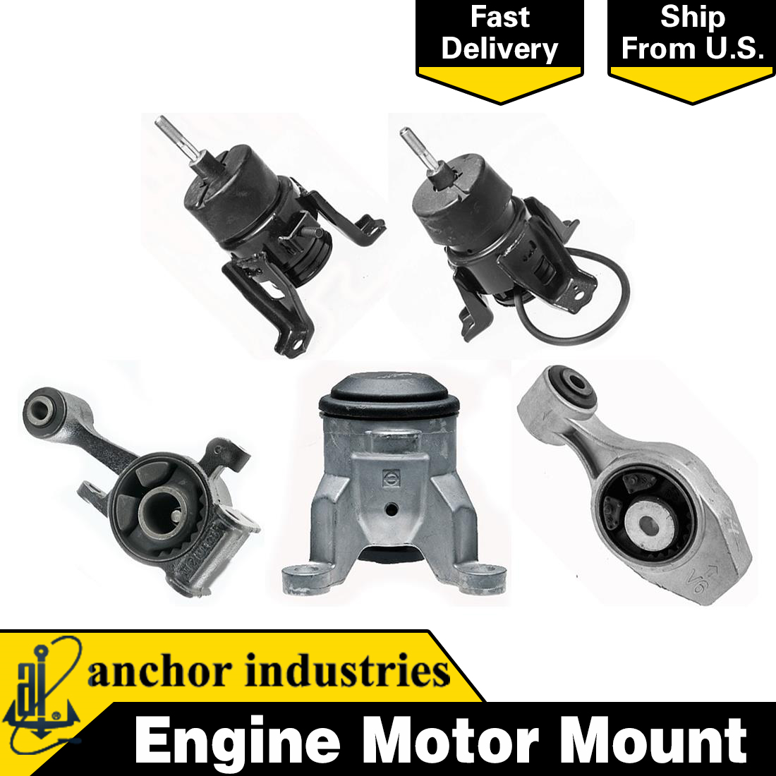 Motor Engine Mount Set of 5 for 2013-2016 NISSAN PATHFINDER V6 3.5L FWD ...
