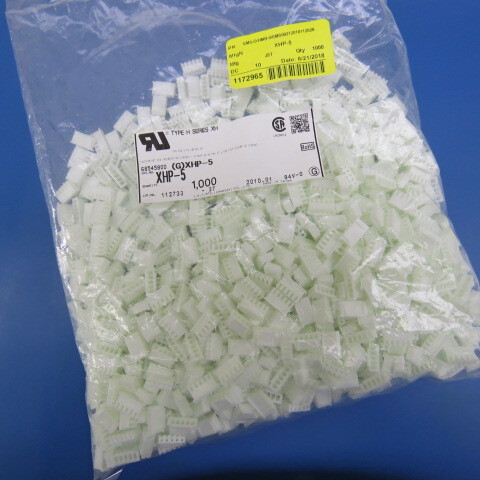 JST XHP-5 Qty of 625 per Lot 5 Position Rectangular Housing Connector ...