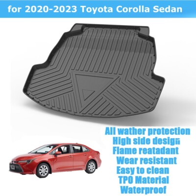 TPO Cargo Liner Trunk Mat Rear Tray Protector for Toyota Corolla Sedan ...