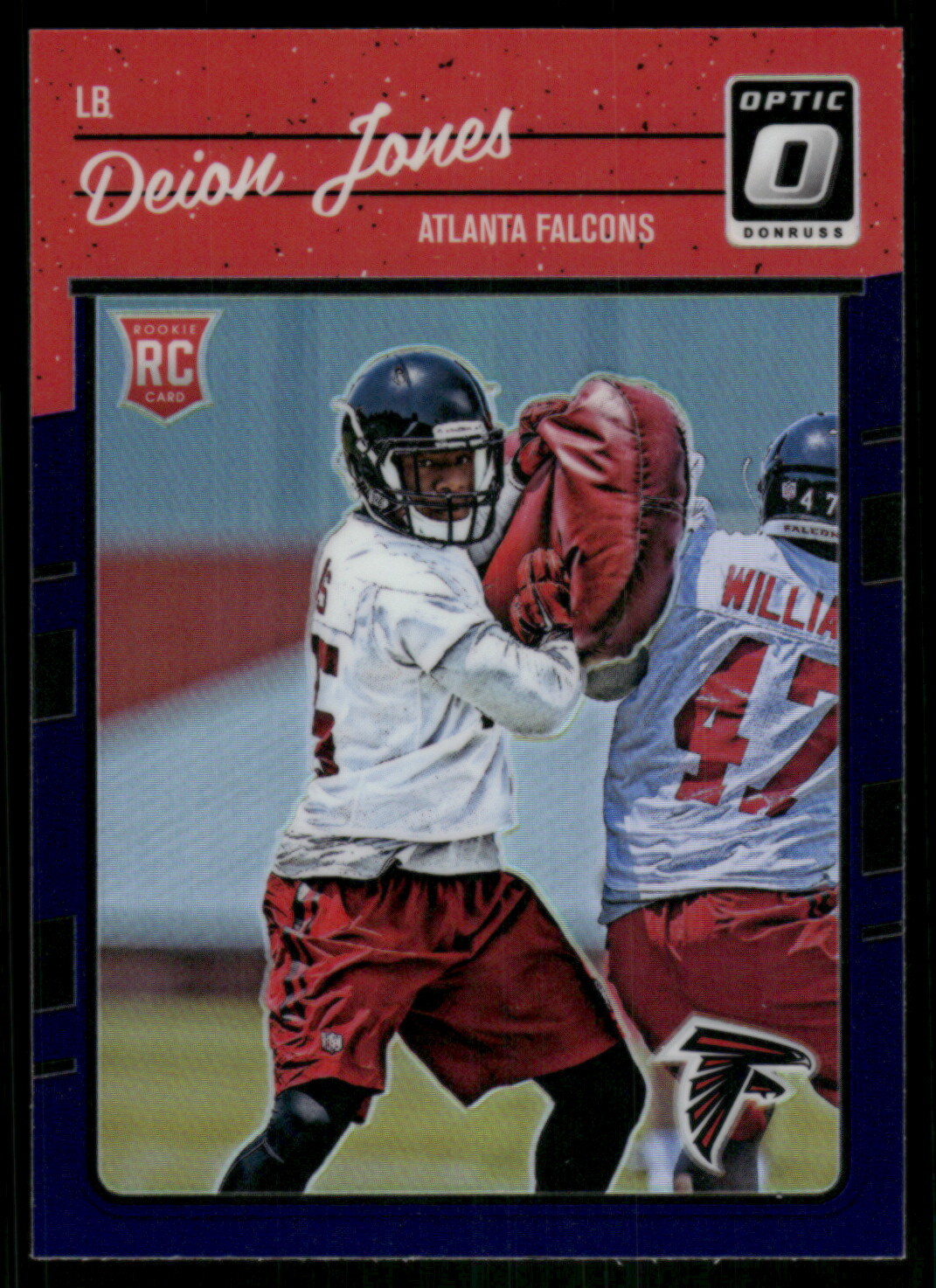 2016 Panini Donruss Optic #113 Deion Jones Rookie Card RC Purple Holo ...