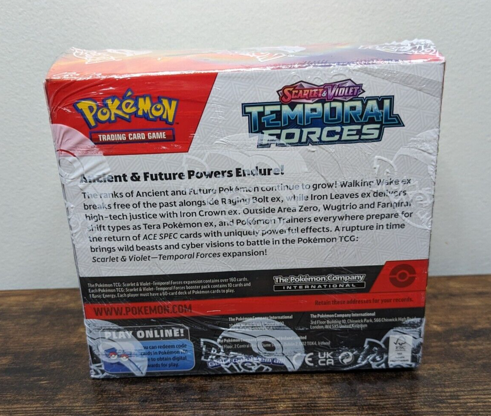 Pokemon TCG Scarlet & Violet Temporal Forces Booster Box Factory Sealed ...