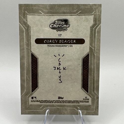 Topps Chrome x Travis Scott Cosmic Cactus Jack - Corey Seager **Rare ...