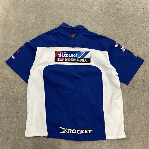Joe Rocket Shirt Mens XXL Blue Team Suzuki Yoshimura Short Sleeve ...