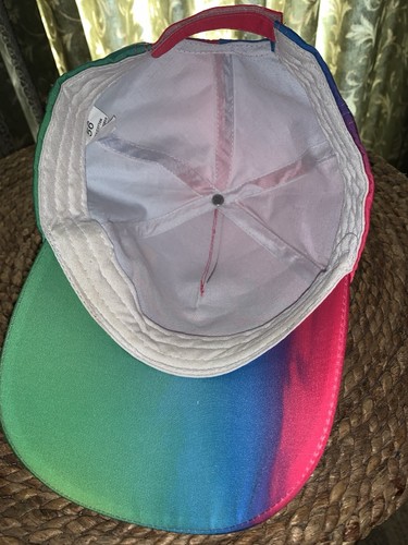 RARE 7-11 SLURPEE Hat 90s Theme Strapback NWT Neon Tie Dye Splatter BIG ...