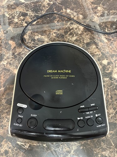 Sony Dream Machine Dual Alarm Clock AM/FM Radio CD Player ICF-CD815 ...