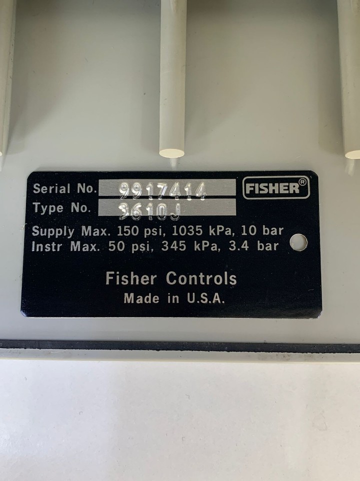 Fisher / Valve Positioner / Series 3600 / 3610J / 150 psi, 1035 kPa, 10 ...