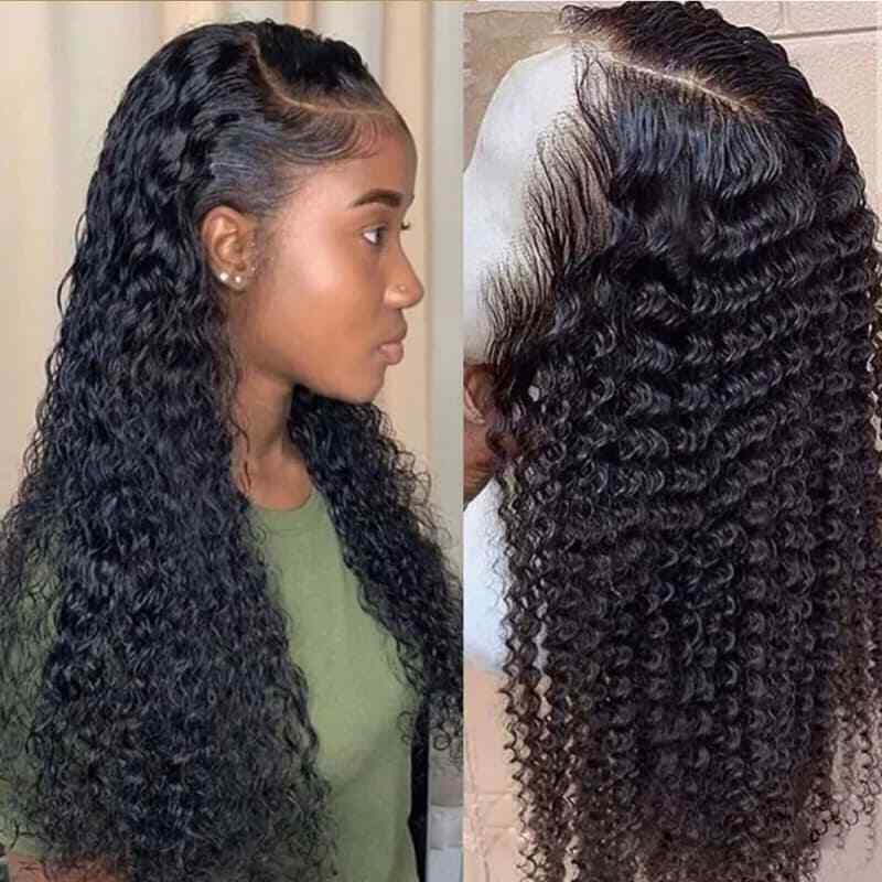 Big Lace Natural Wig Chemical Fiber Front Lace Wig Head Cover Long ...