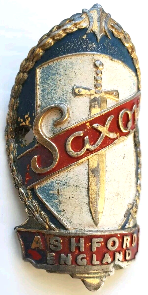 Vintage SAXON Bicycle Neck Badge Ashford, England | eBay
