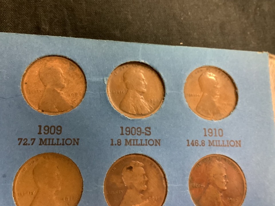 Nearly Complete Lincoln Wheat Cent Set 1909-1958! (Just missing the ...