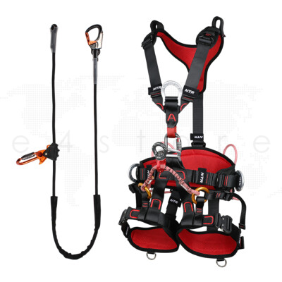 Tree Climbing Harness Arborist Work Positioning Lanyard Rope Set | eBay