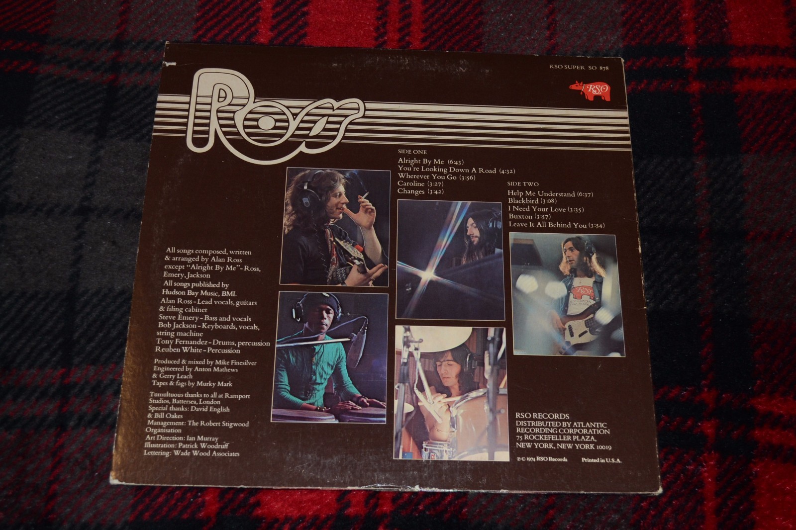 Ross~Self Titled LP~RSO Super SO 878~Promotional DJ Copy~FAST SHIPPING | eBay