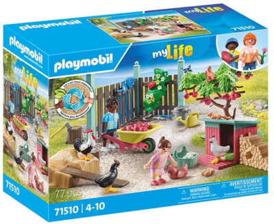 Playmobil My Life Set 71510 Cottage Garden with Chicken Coop New Boxed ...