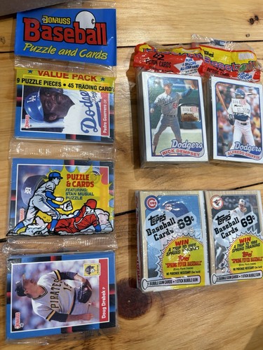 Lot Of Unopened Baseball Cards 88 donruss, 87 Topps & 1989 Topps | eBay