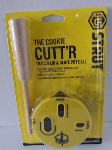 HS Strut® COOKIE CUTT'R Tracer Lid & Slate Pot Turkey Call Easy Play ...