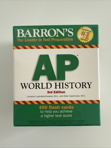 Barron's Test Prep Ser.: AP World History Flash Cards by Kate Caporusso ...