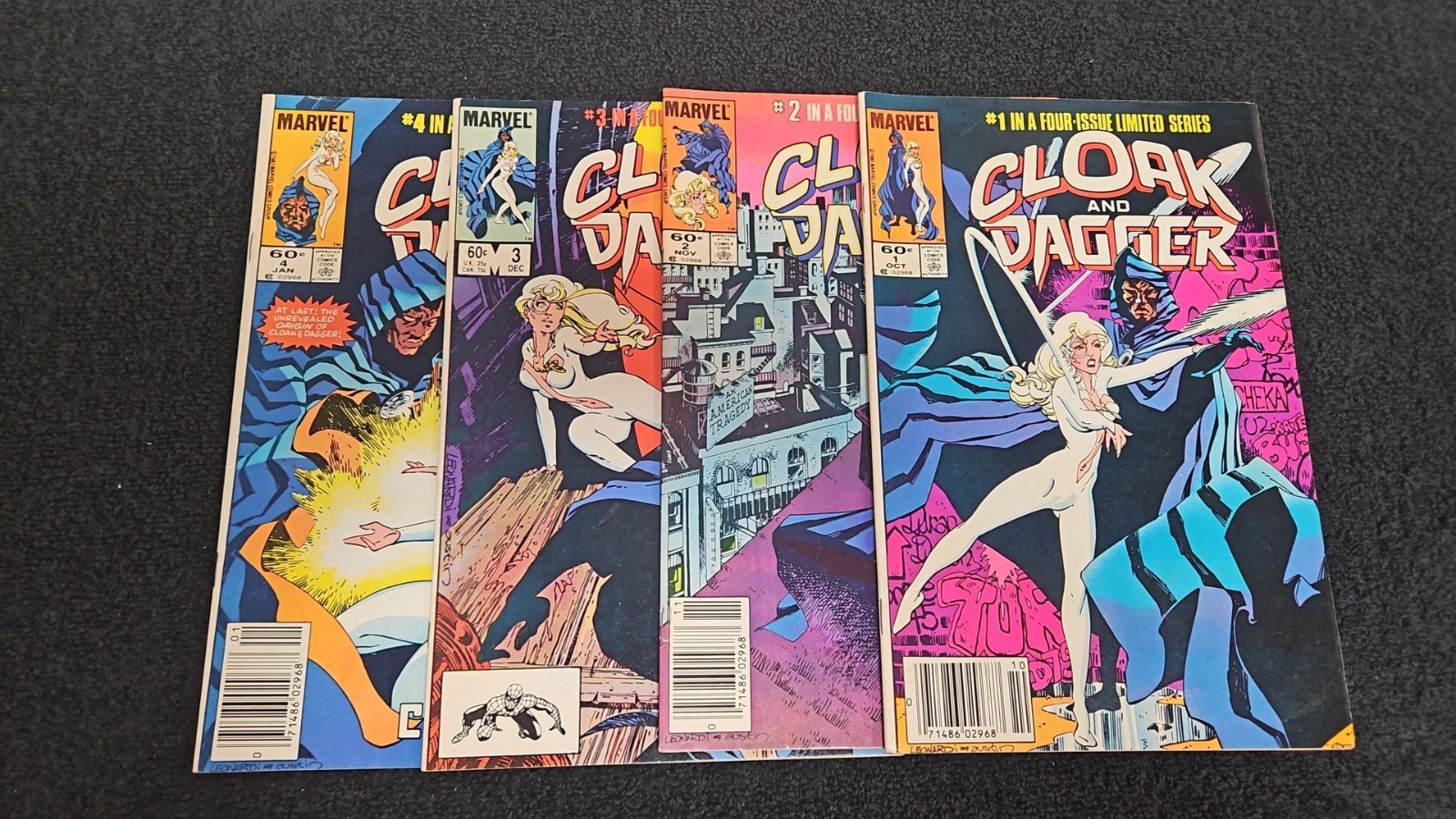 1983 MARVEL COMICS CLOAK AND DAGGER COMPLETE SET #1-4 VF+/VF- VINTAGE X ...