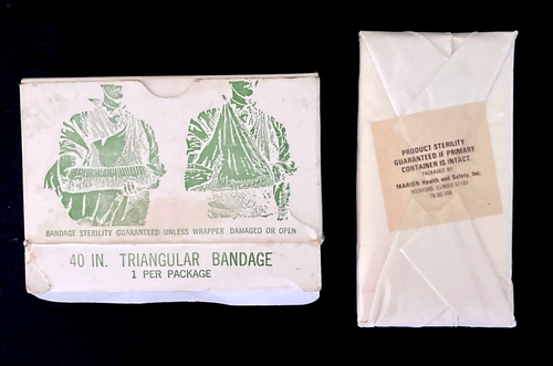 Vintage American National Red Cross Triangular Bandage 40” Medical ...