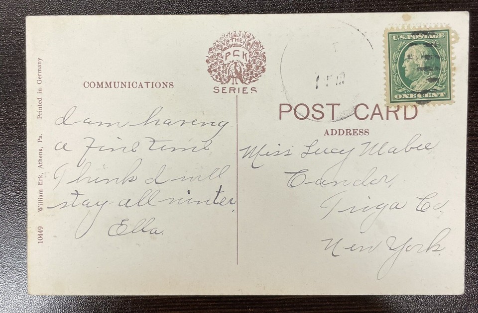 Towanda PA State Bridge Masontown PCK Vintage Antique Pennsylvania ...