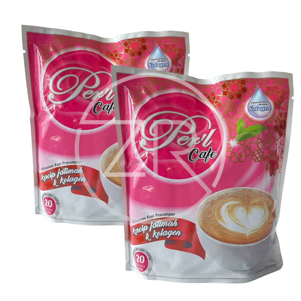 2 packs x 20 sticks Per'l Cafe Kacip Fatimah & Collagen Instant Premium ...