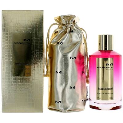 Mancera Women's EDP Spray Roses Greedy Rose and Jasmine Heart Notes, 4 ...
