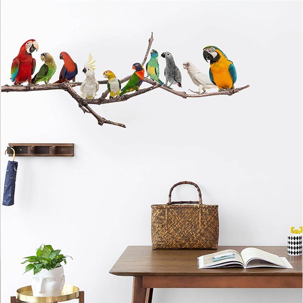 Self-adhesive Wall Stickers Reusable Wall Art Tree Wall Decal Bedroom ...