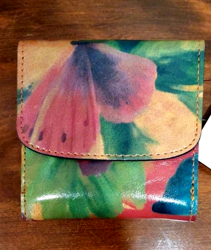 NEW Patricia Nash Astra Wallet in Watercolor Bu WATERCOLOR BUTTERFLY ...