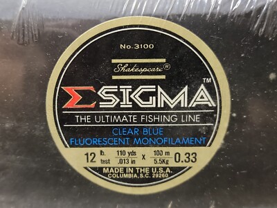 Shakespeare E SIGMA Bulk Spool FLUORESCENT Monofilament 12LB 110YD ...
