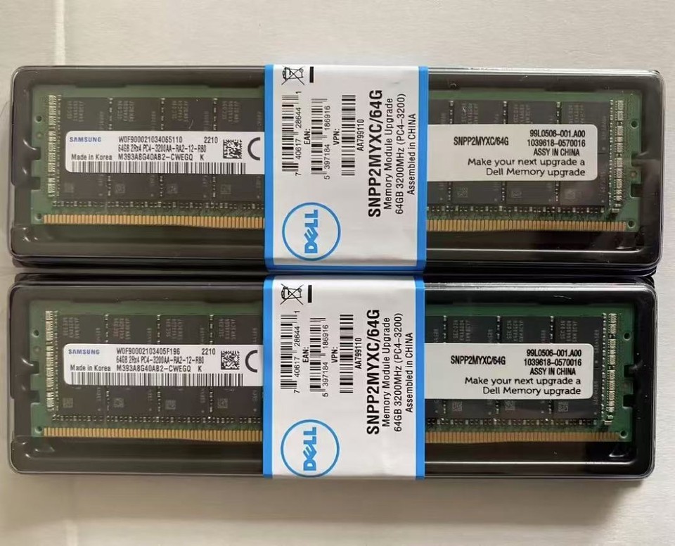 64GB DDR4 Samsung REG 2RX4 PC4-3200AA SNPP2MYXC/64G ECC RDIMM Server ...