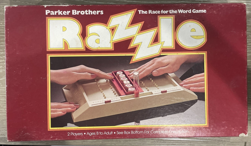 Vintage 1981 Razzle Game By Parker Brothers #112 The Race For The Word ...