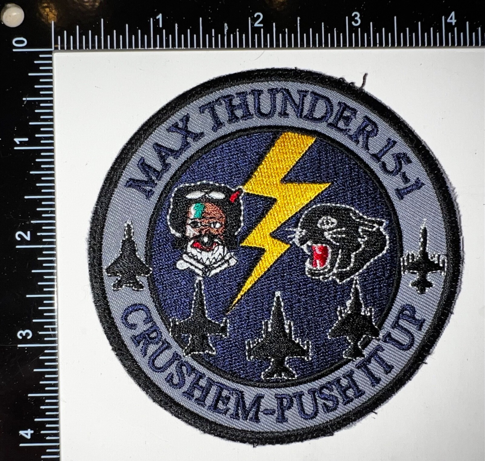 USAF 80th 35th Fighter Squadron Max Thunder 15-1 Crush Em Push It Up ...