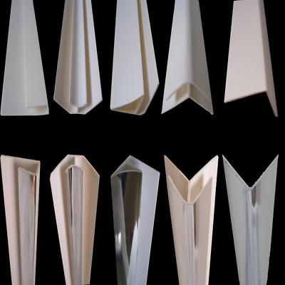 8mm Trims Bathroom Panels White & Chrome All Types PVC End Caps, Angles,Coving | eBay UK