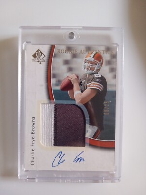 2005 Upper Deck SP Authentic Rookie Autograph Jersey Cut Charlie Frye ...