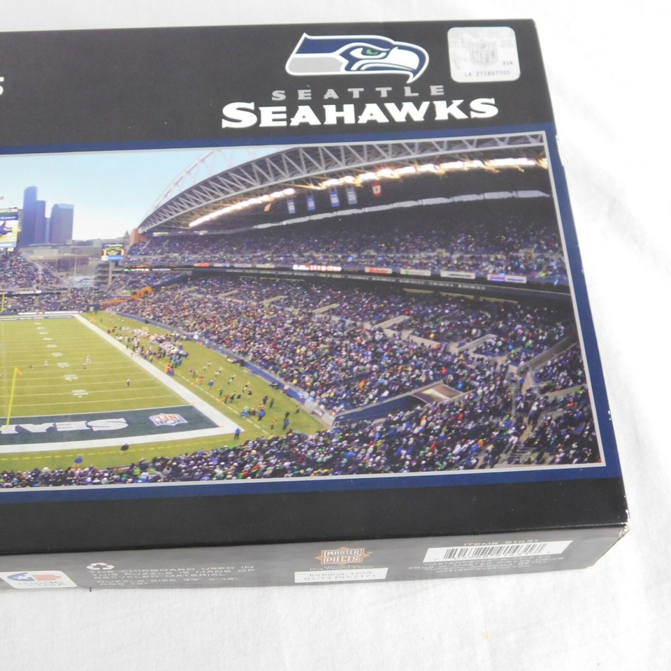 Seattle Seahawks 1000 piece Panoramic Jigsaw Puzzle 39" x 13" NFL ...