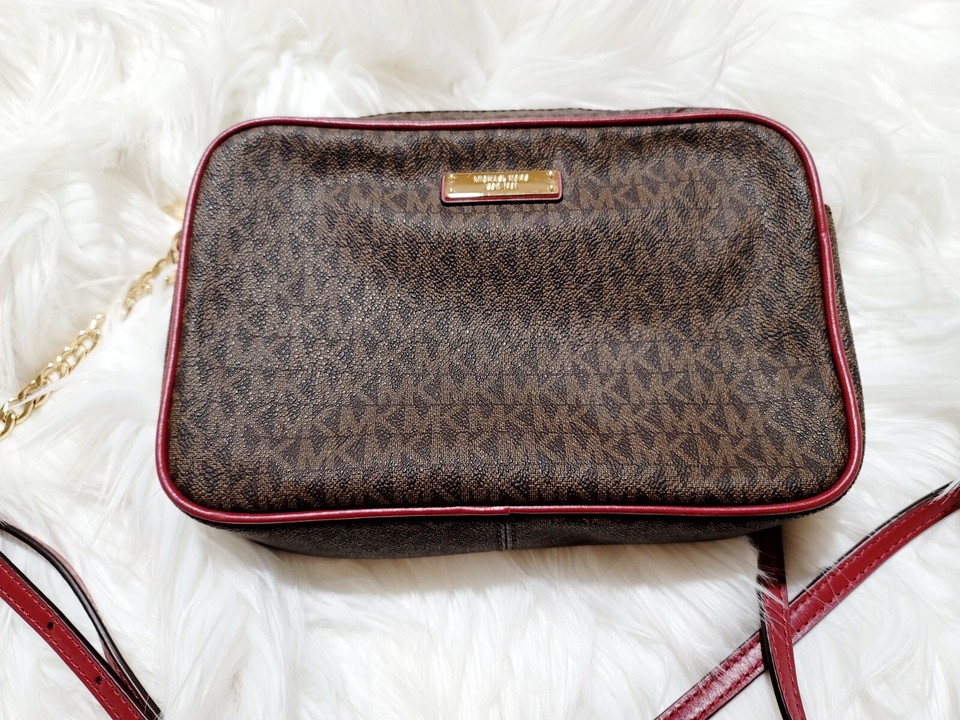 MICHAEL KORS Ginny Logo Crossbody Bag | eBay