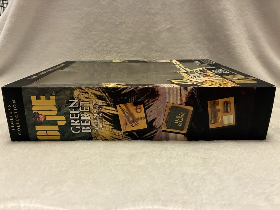 GI Joe Timeless Collection Green Beret Machine Gun Outpost Set 12” MIB ...