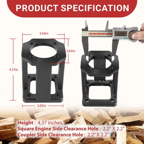 Hydraulic Wood Log Splitter Pump Mount Bracket for 5-7 Hp Engines Fit ...