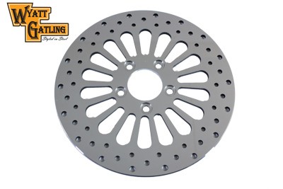 11-1/2 inch Wyatt Gatling Rear Brake Disc 18 Spoke Style fits Harley ...